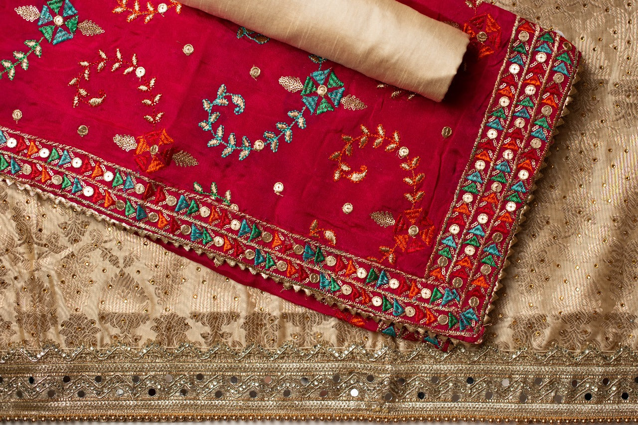 Unstitched Raw Silk Suit – InVogue UK